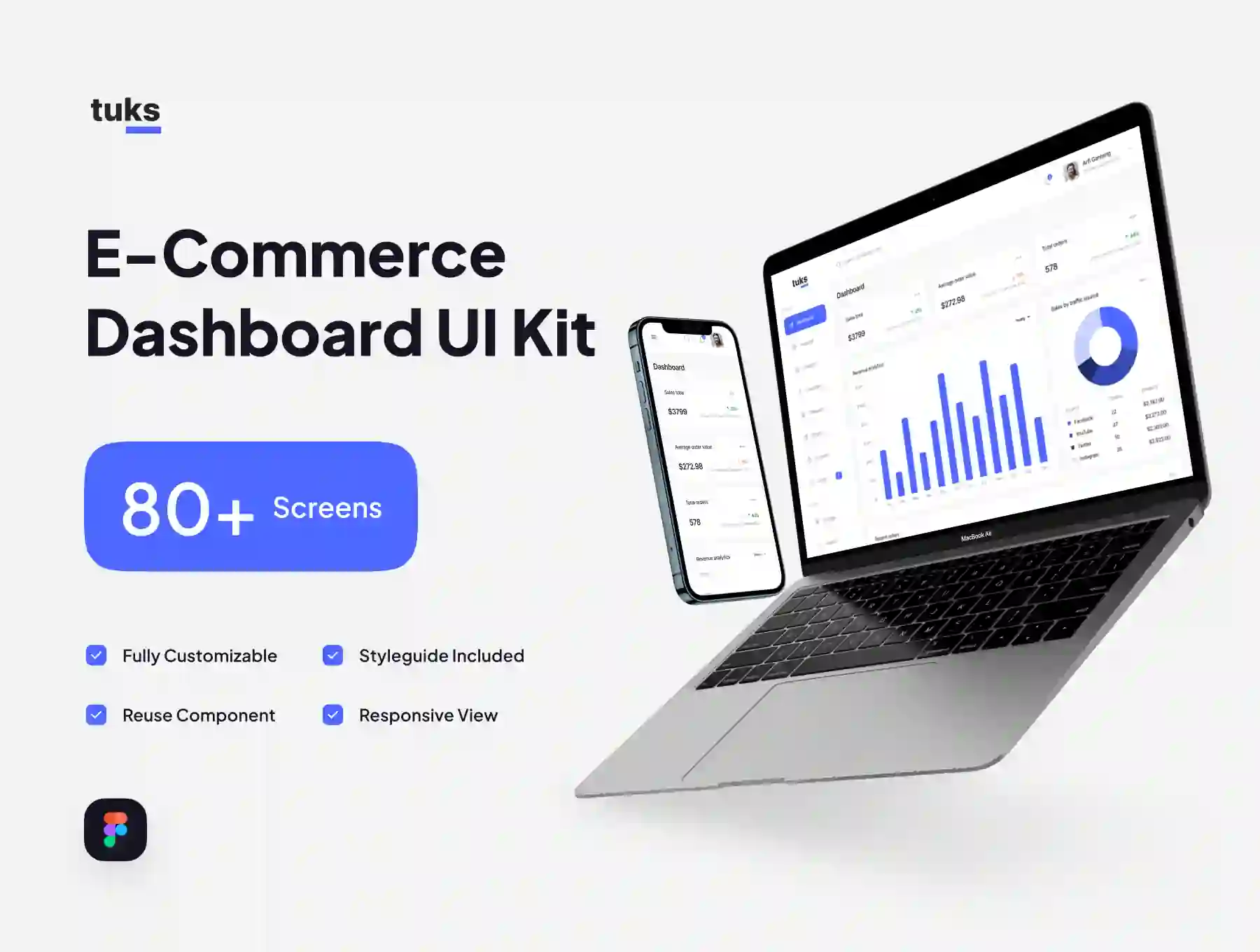 Tuks - E-Commerce Dashboard UI Kit UI Kits — UI Custom