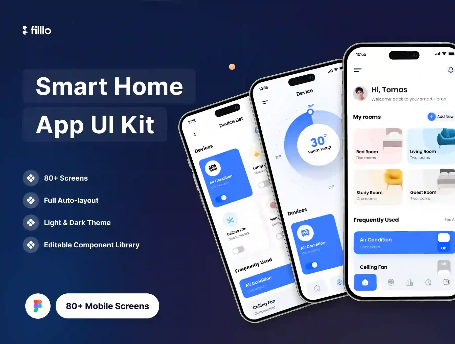 Filllo Smart Home App UI Kit UI Kits — UI Custom