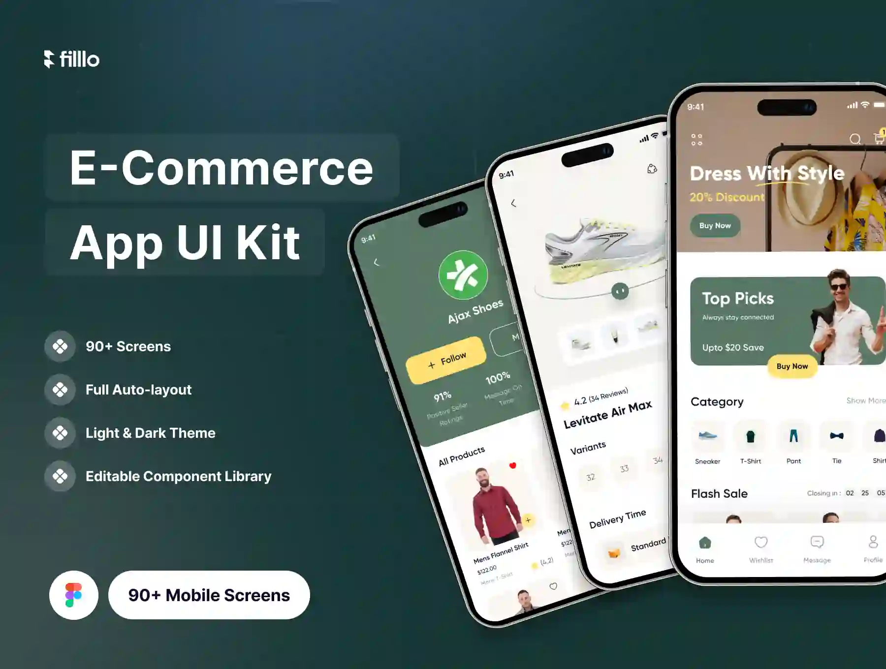 Filllo E-commerce App UI Kit UI Kits — UI Custom