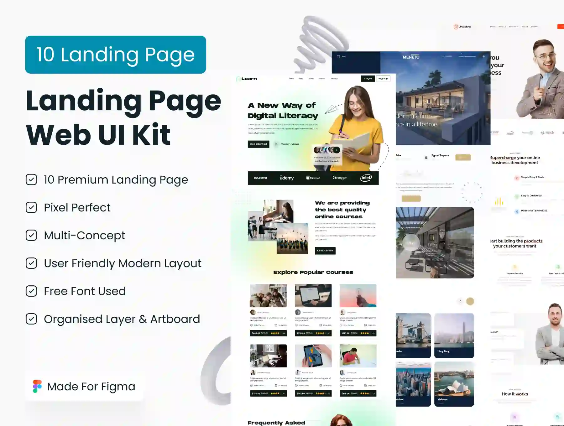 Landing Page Collection Web UI Kit UI Kits — UI Custom