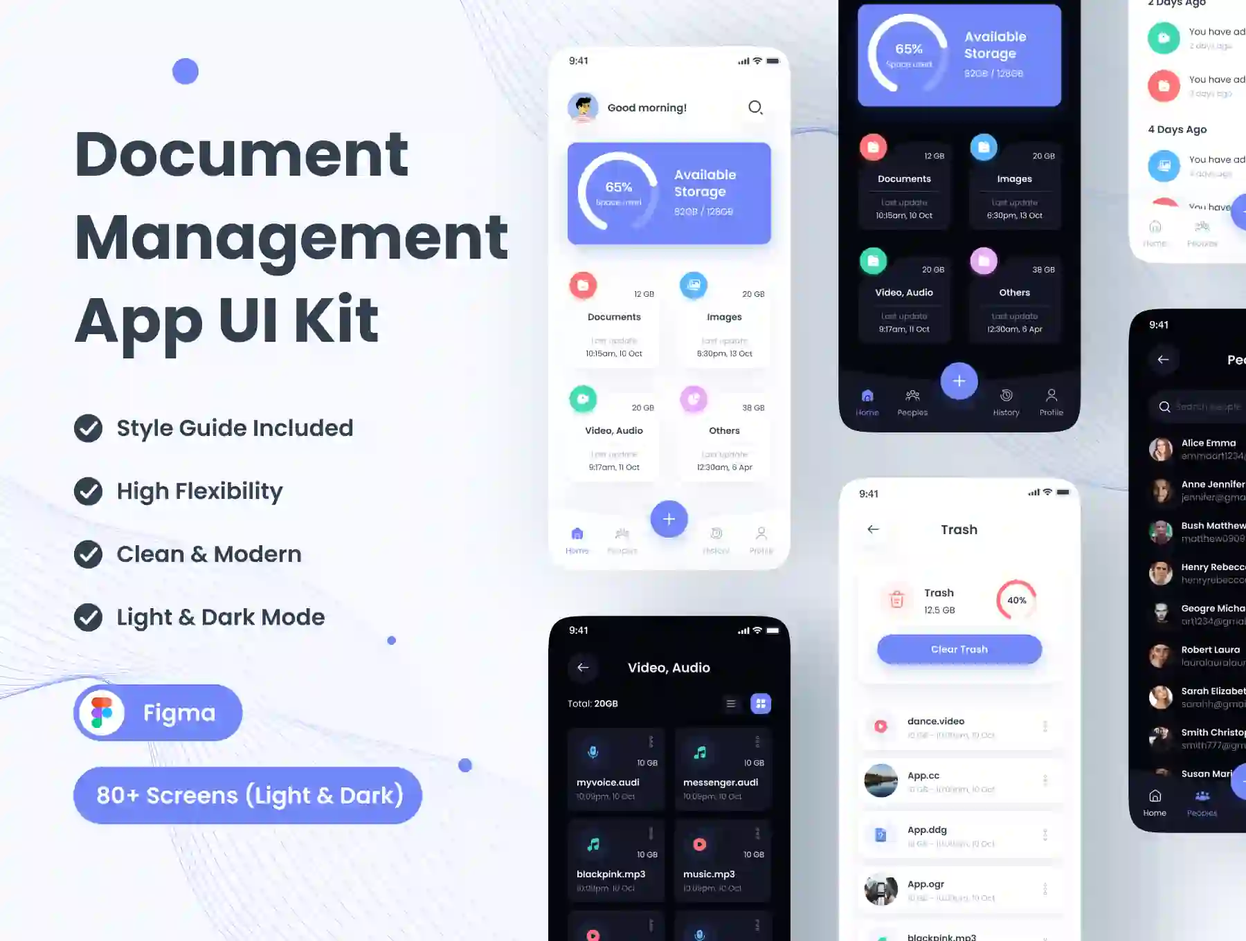 Storage Management App UI Kits — UI Custom