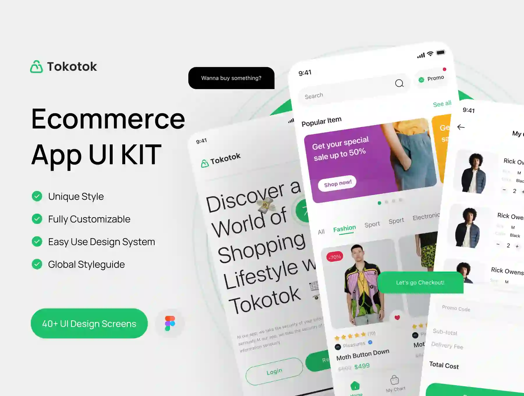 Tokotok - Ecommerce App UI KIT UI Kits — UI Custom