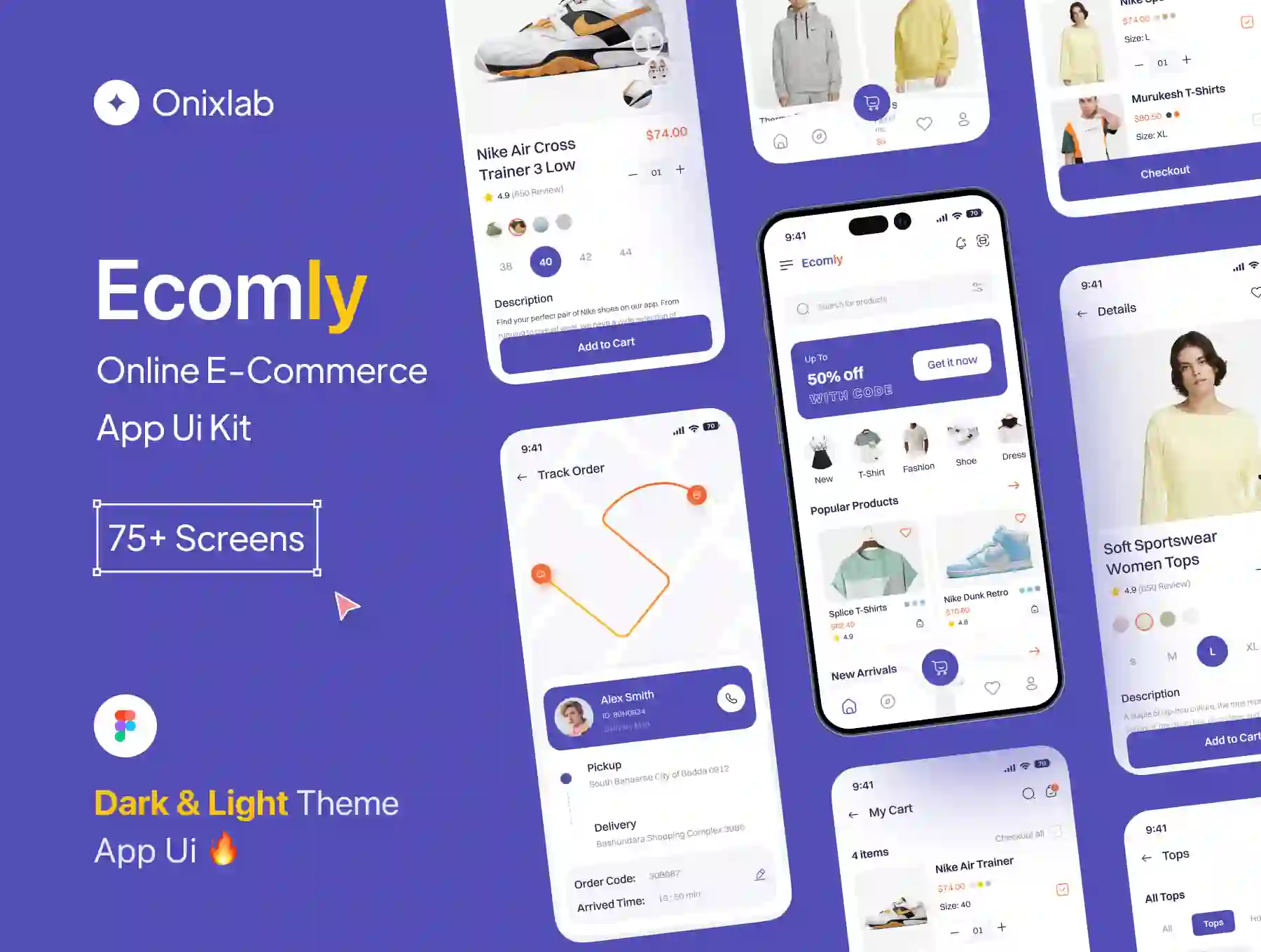 Ecomly | E-commerce Mobile App UI Kit UI Kits — UI Custom