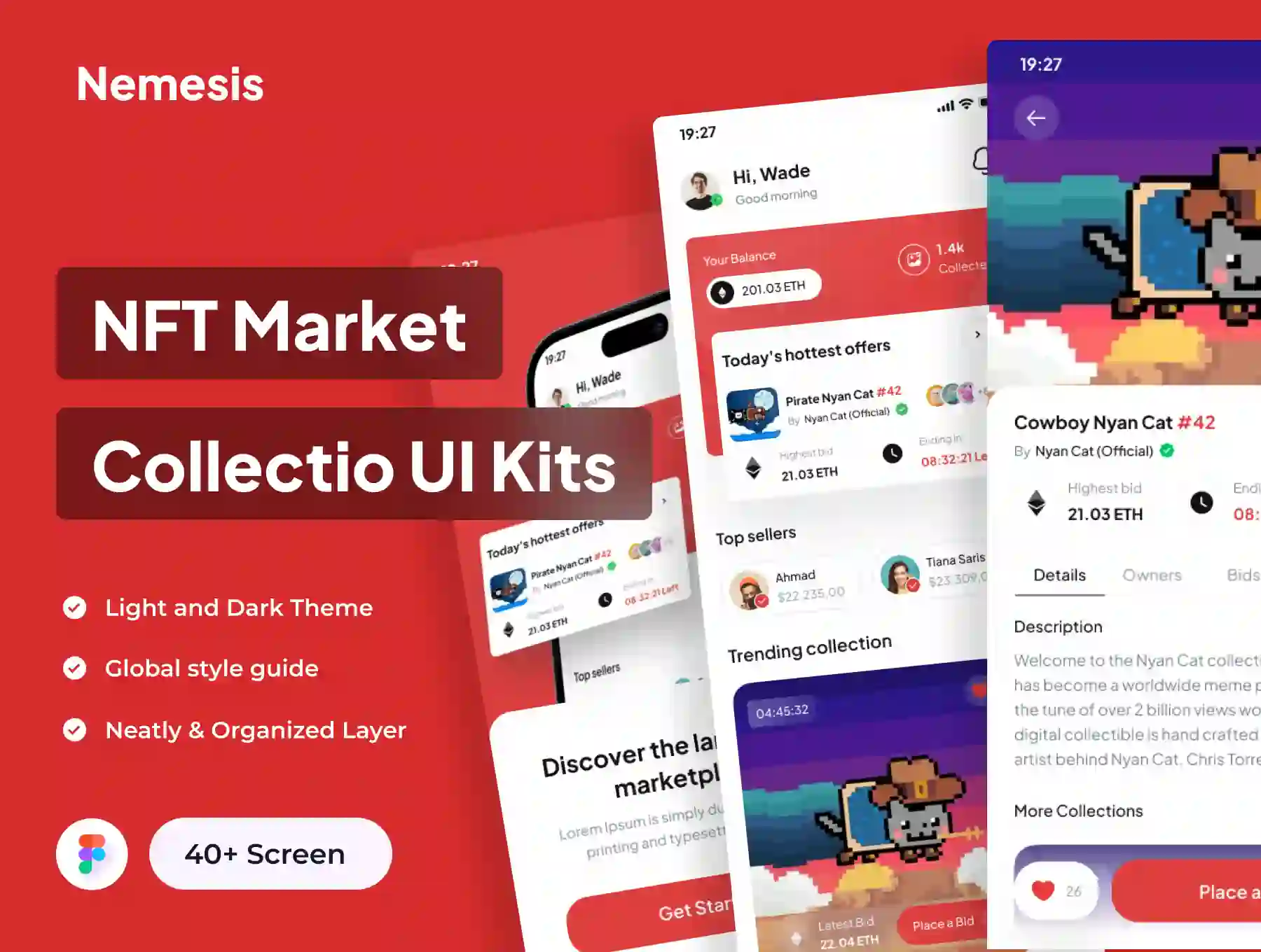 Nemesis - NFT Market Collection Apps UI Kits UI Kits — UI Custom Nemesis - NFT Market Collection Apps UI Kits UI Kits — UI Custom
