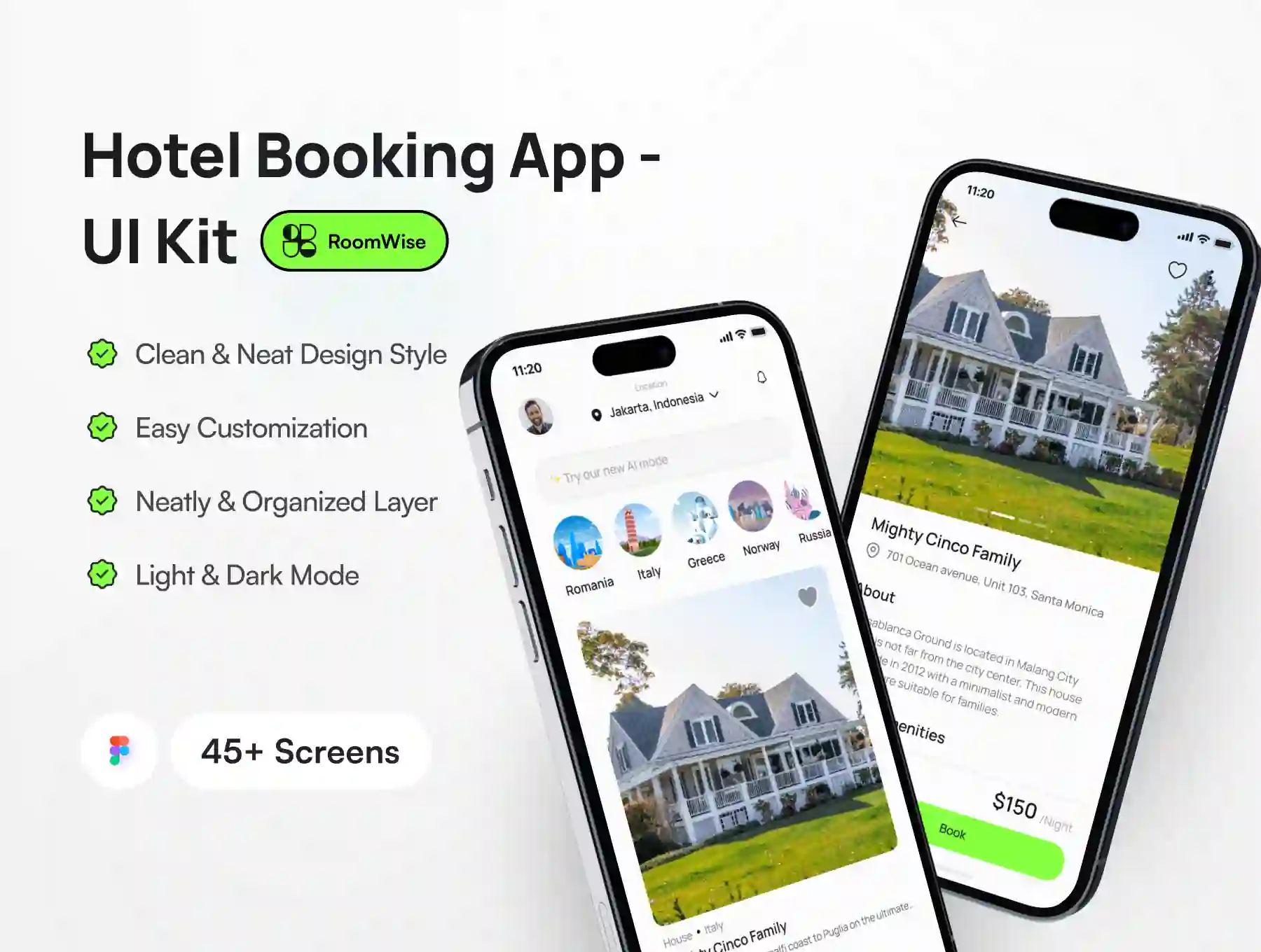 RoomWise - Hotel Booking App UI Kit UI Kits — UI Custom RoomWise - Hotel Booking App UI Kit UI Kits — UI Custom