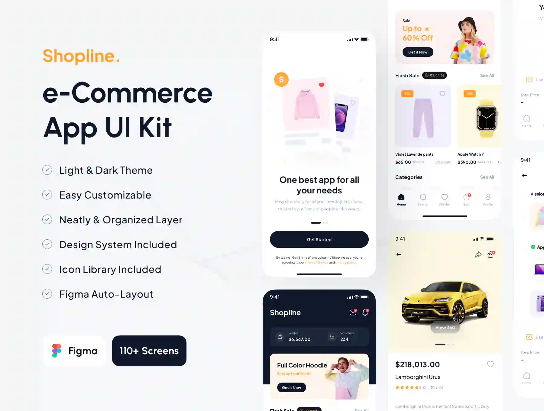Shopline - e-Commerce Marketplace App UI Kit UI Kits — UI Custom