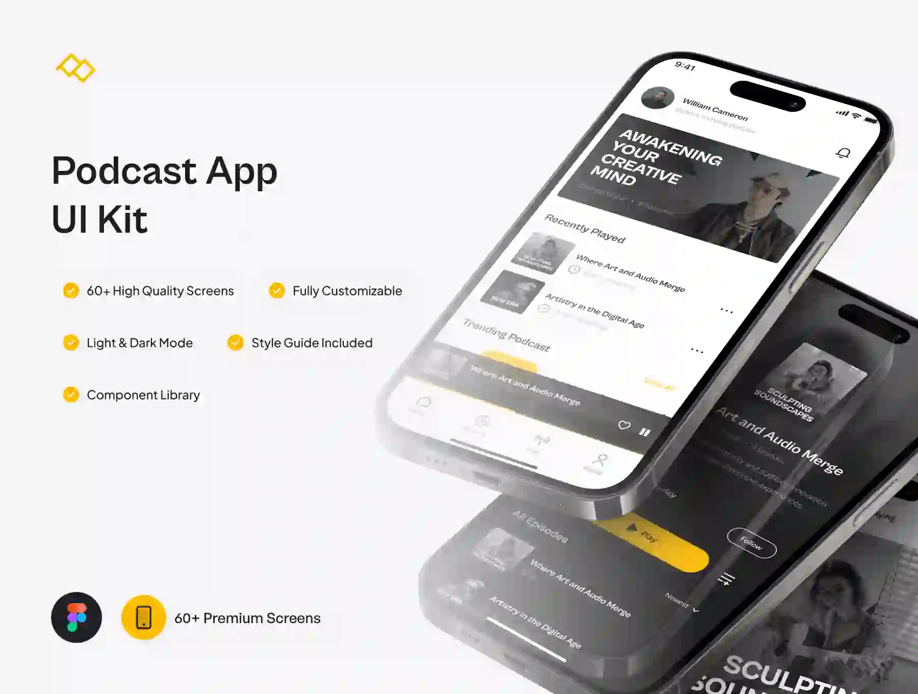 Mireng - Podcast UI KIT UI Kits — UI Custom