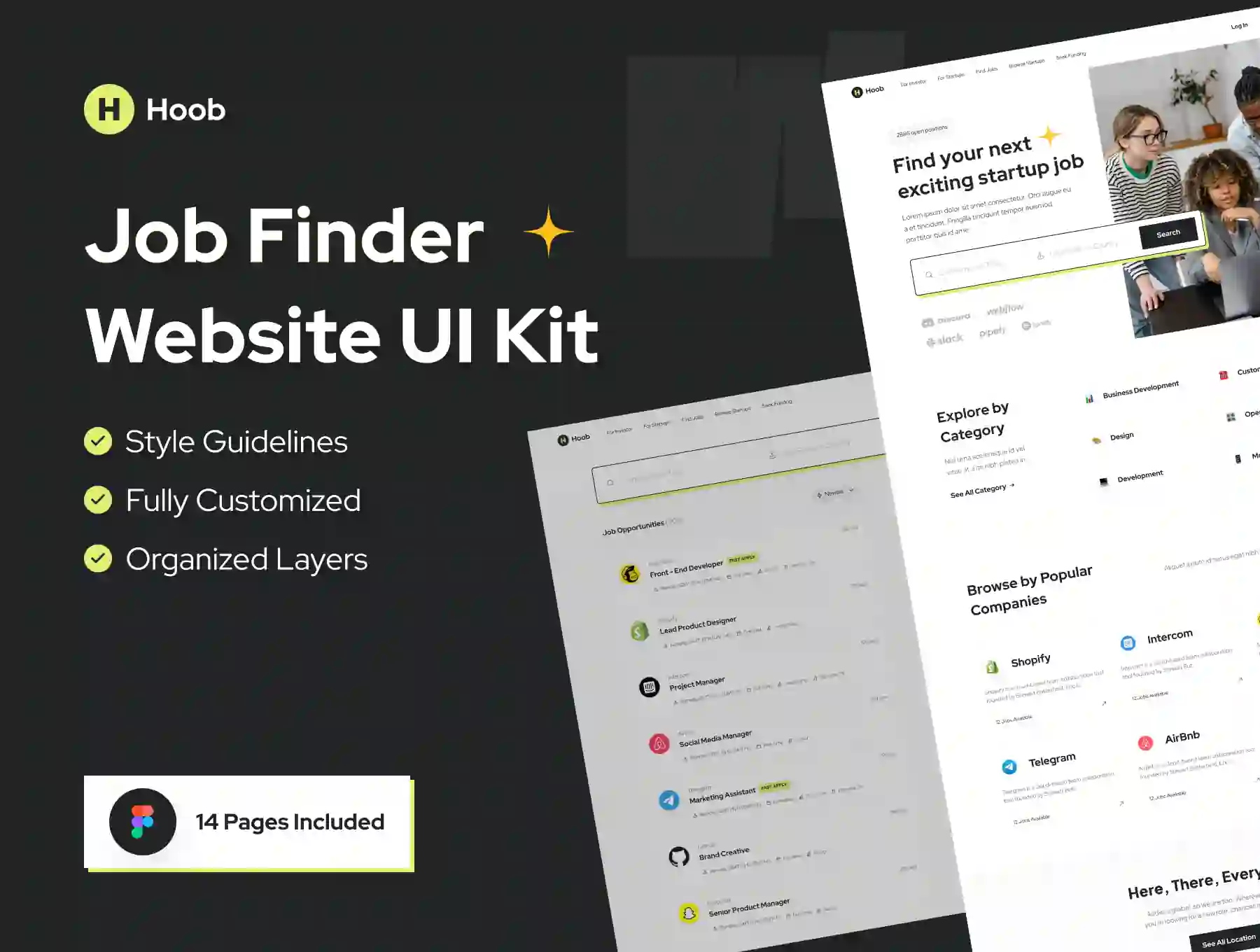 Hoob - Job Finder Website UI Kit UI Kits — UI Custom Hoob - Job Finder Website UI Kit UI Kits — UI Custom