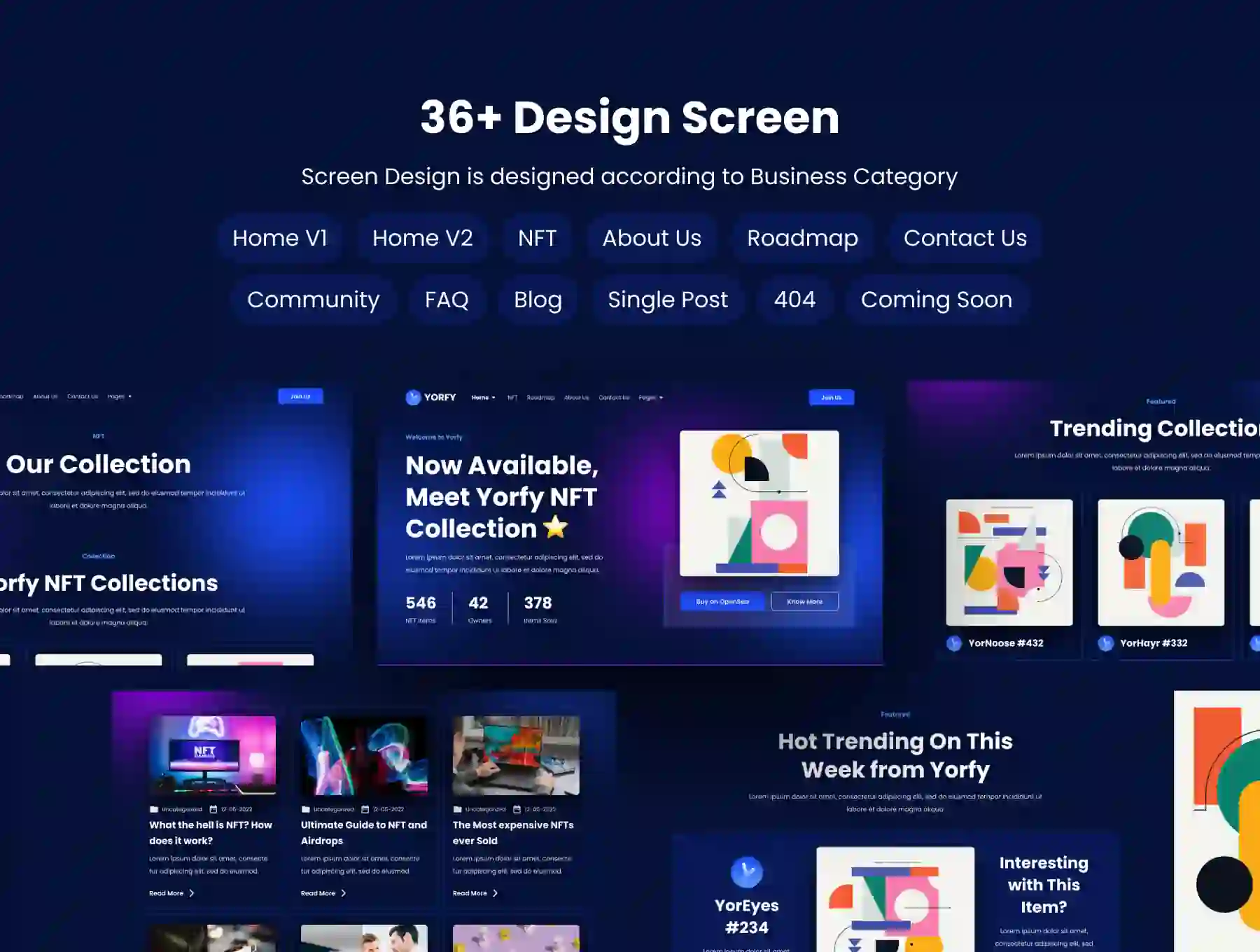 Yorfy NFT Portfolio Website UI Kit UI Kits — UI Custom Yorfy NFT Portfolio Website UI Kit UI Kits — UI Custom