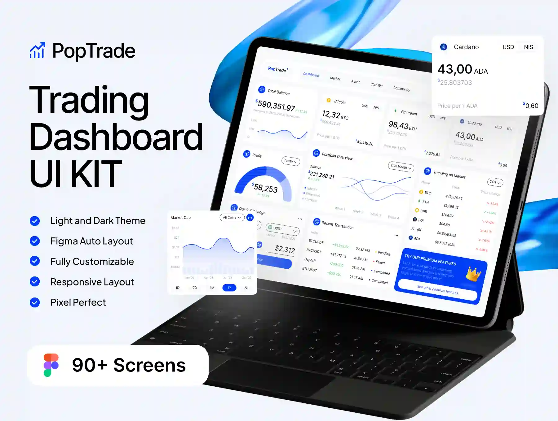 PopTrade - Trading Dashboard UI KIT UI Kits — UI Custom PopTrade - Trading Dashboard UI KIT UI Kits — UI Custom