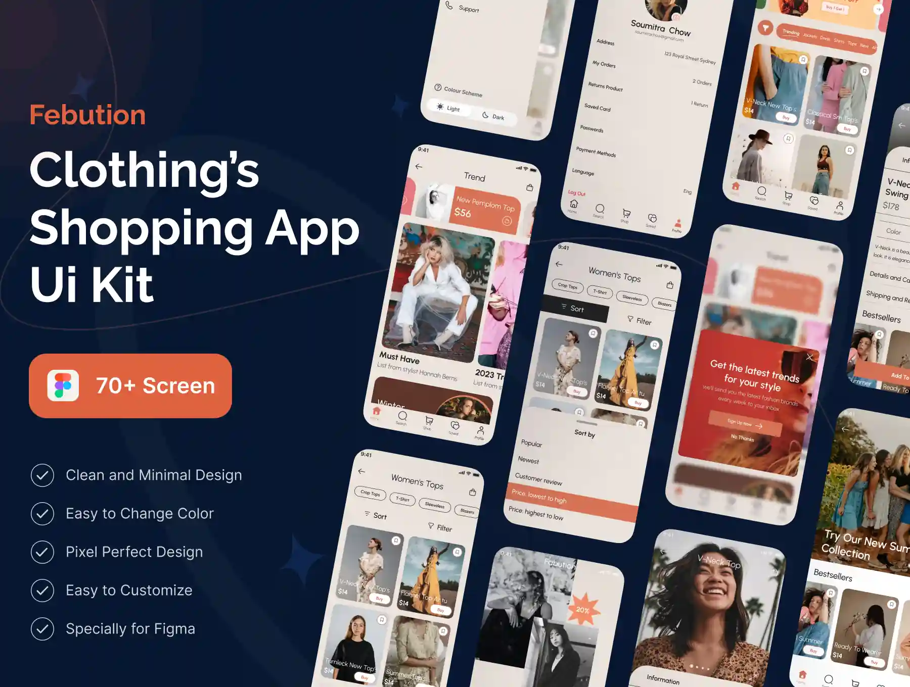 Febution Clothing's App UI Kit UI Kits — UI Custom