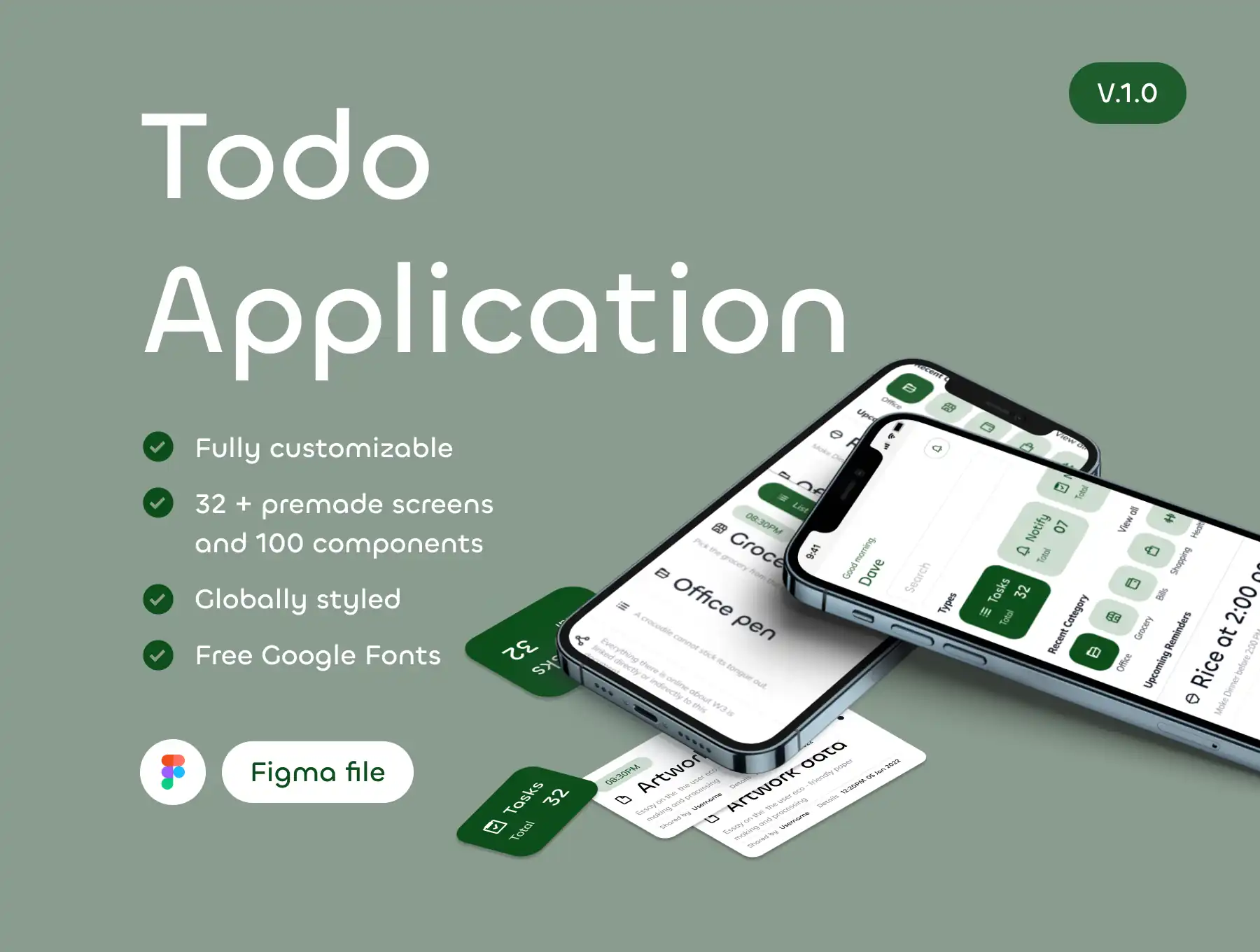 Simple Todo Application UI Kits — UI Custom