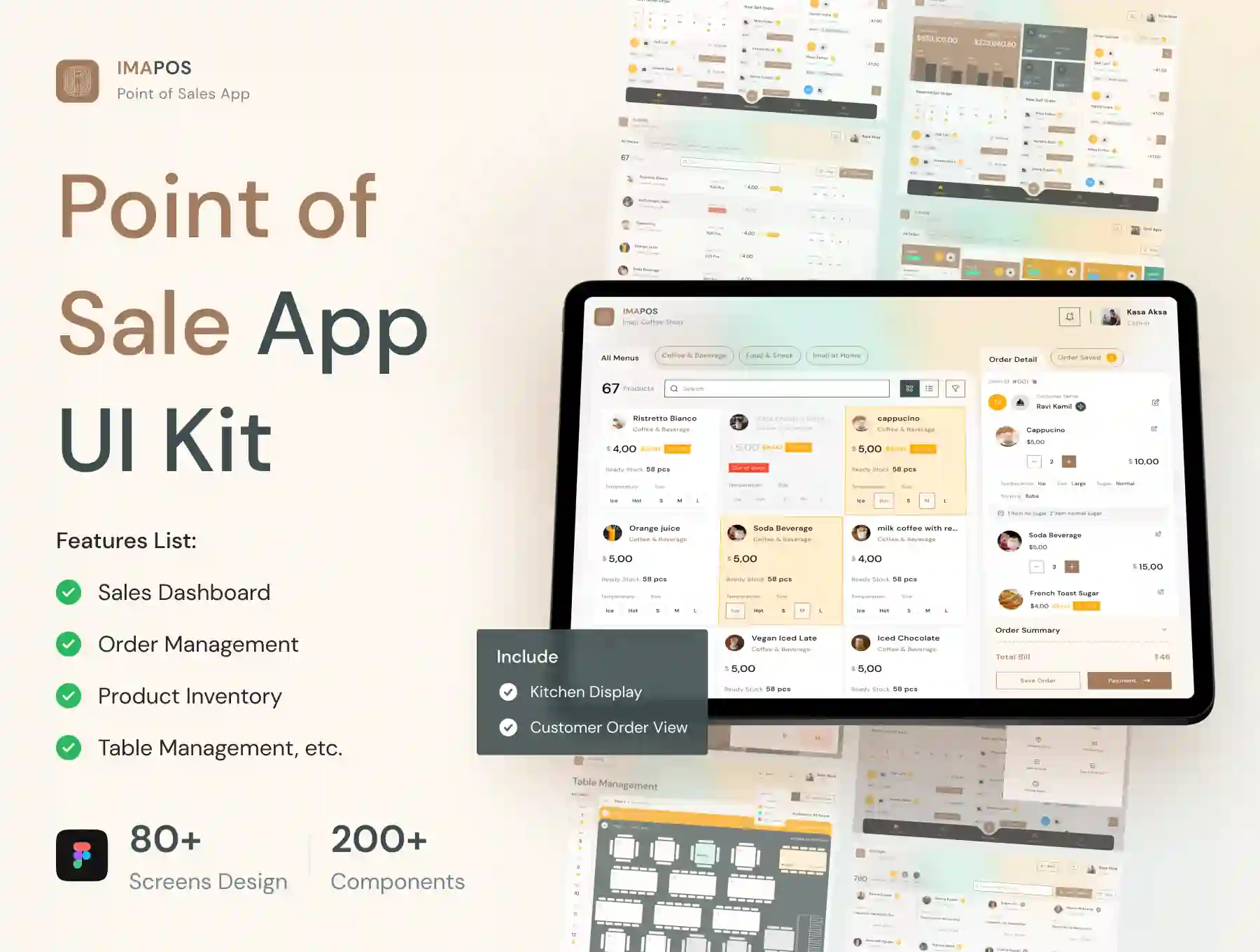 Imapos - Point of Sale (POS) App UI Kit UI Kits — UI Custom